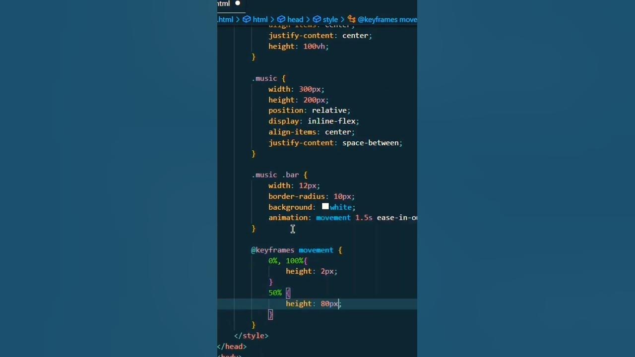 17💯how To Make Music Wave Animation Html Css 100daysofcode Htmlcss Css Youtube