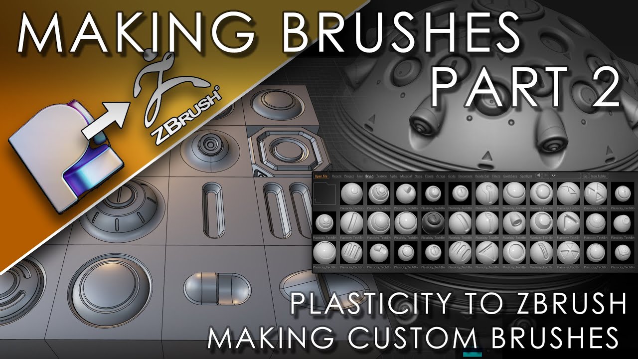 Introduction To Plasticity - Making Custom Brushes For ZBrush Part 2 ...