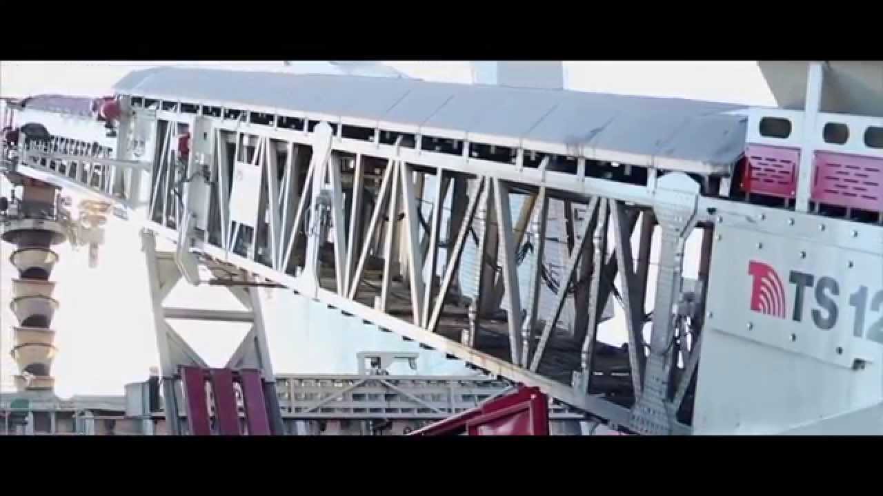 Truck Unloader and Radial Telescopic Shiploading - YouTube