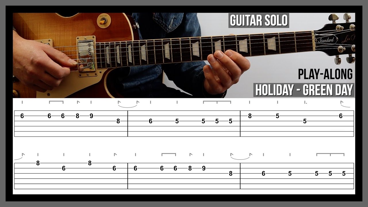 Holiday (TAB) - Guitar Solo - Green Day - YouTube
