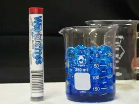 Warblettes (Water Absorbing Co-Polymer) live demo and explanation - YouTube