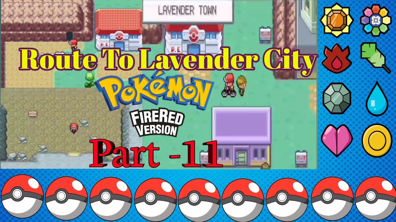 Route to Lavender Town . Cerulean City To Lavender Town . Pokemon ...