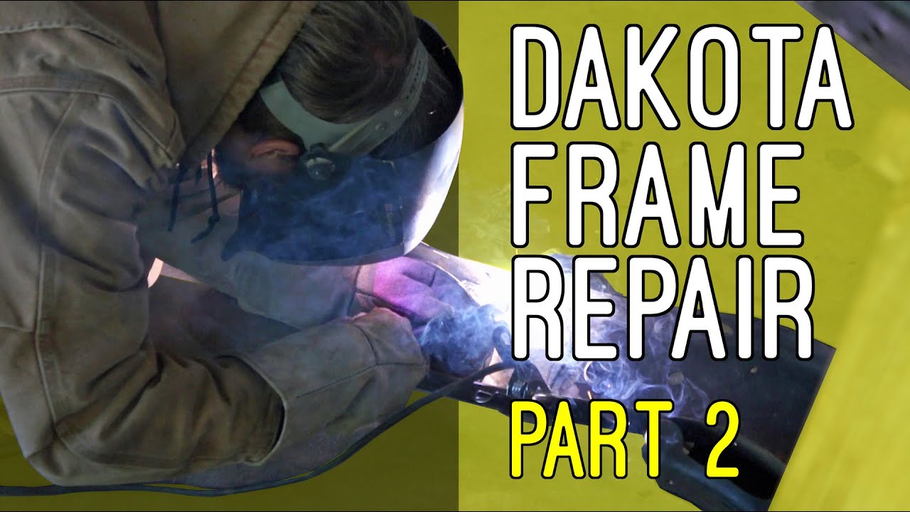 Rusty Frame Repair Dodge Dakota Part 2 - Patching Frame Rear Section ...