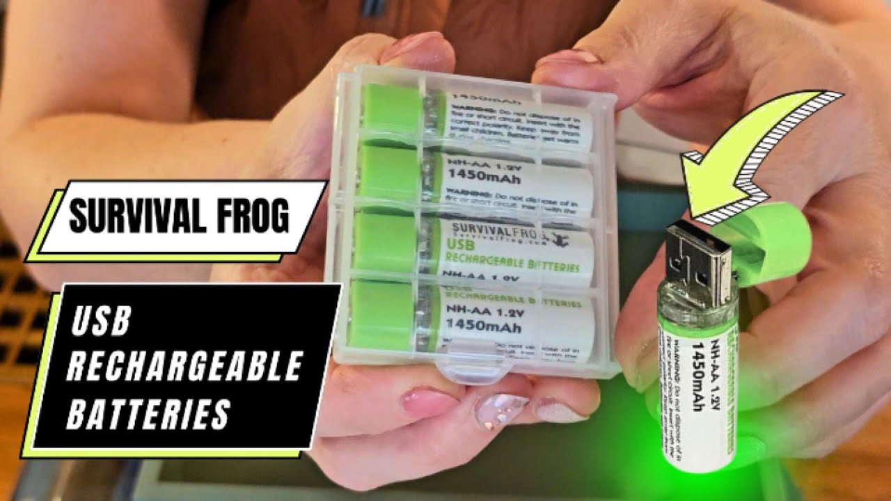 Survival Frog EasyPower USB AA Rechargeable Batteries Review - YouTube