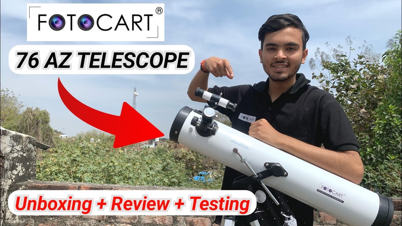 Fotocart 76AZ Telescope Unboxing and Review | Full Testing | Unboxing ...