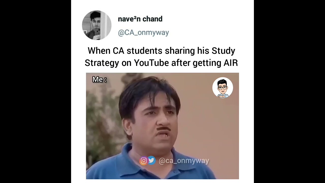 CA students AIR | CA MEMES CA LIFE - YouTube