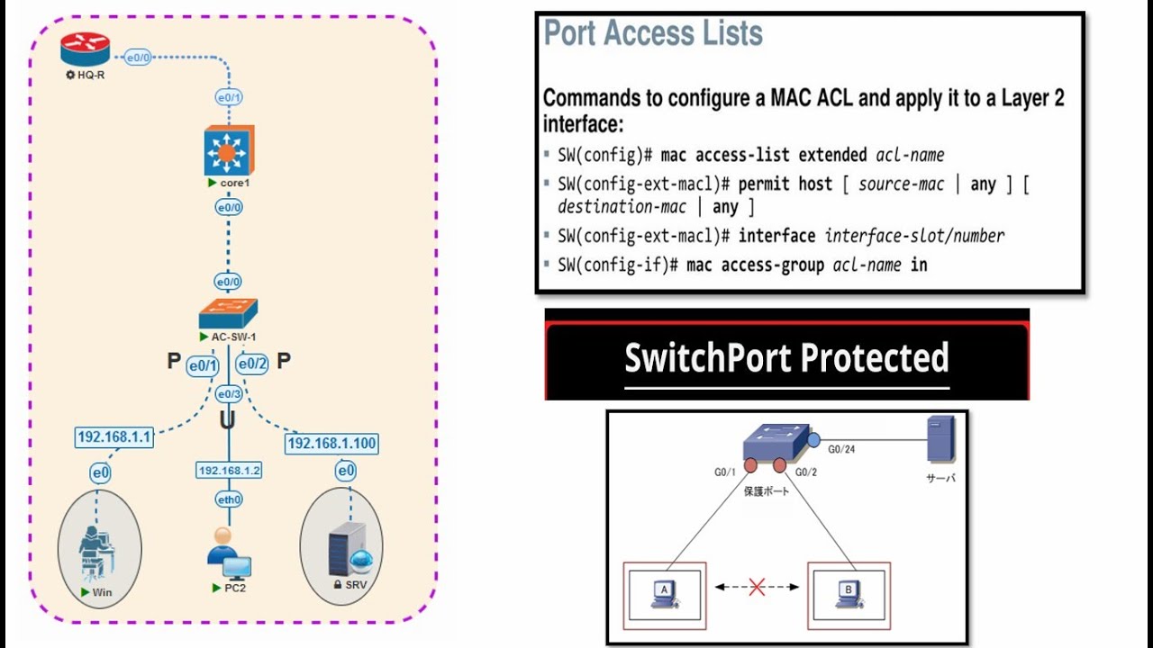 40-MAC ACL & Port Protected (Arabic) - YouTube