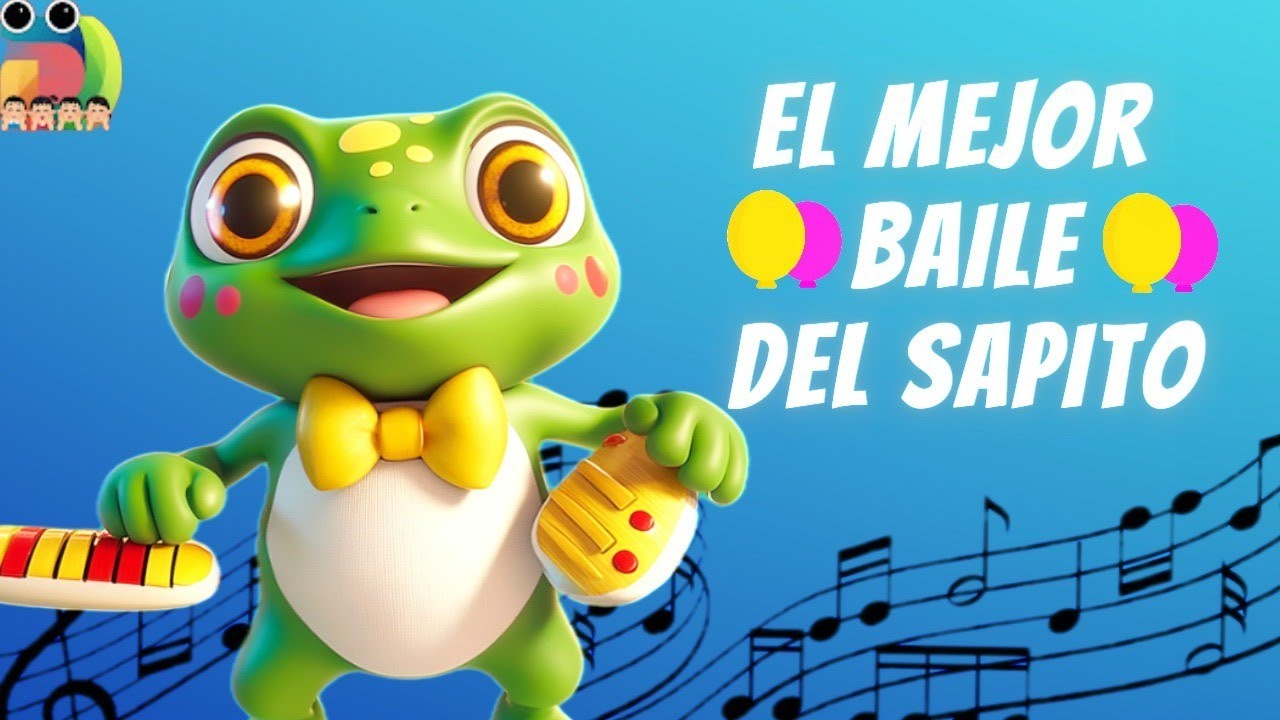 "¡El MEJOR Baile del Sapito Kuin 🐸 V2 ! Canción Infantil Divertida para ...