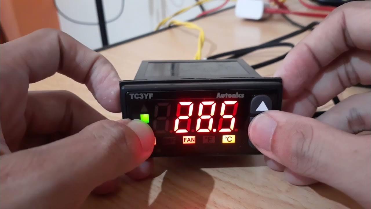 setting parameter refrigeration temperature controller autonics TC3YF-34R (NTC sensor) - YouTube