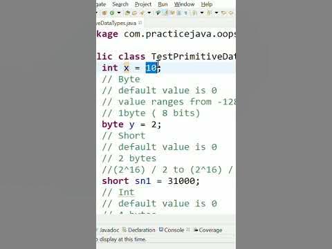 Java Data Types | Java Basics | Java in Telugu - YouTube