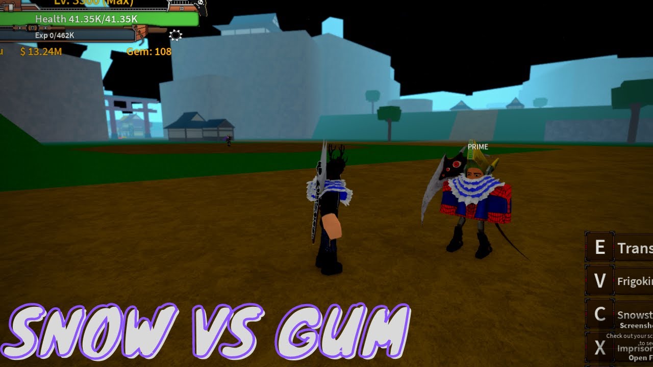 Snow Vs Gum | King Legacy - YouTube