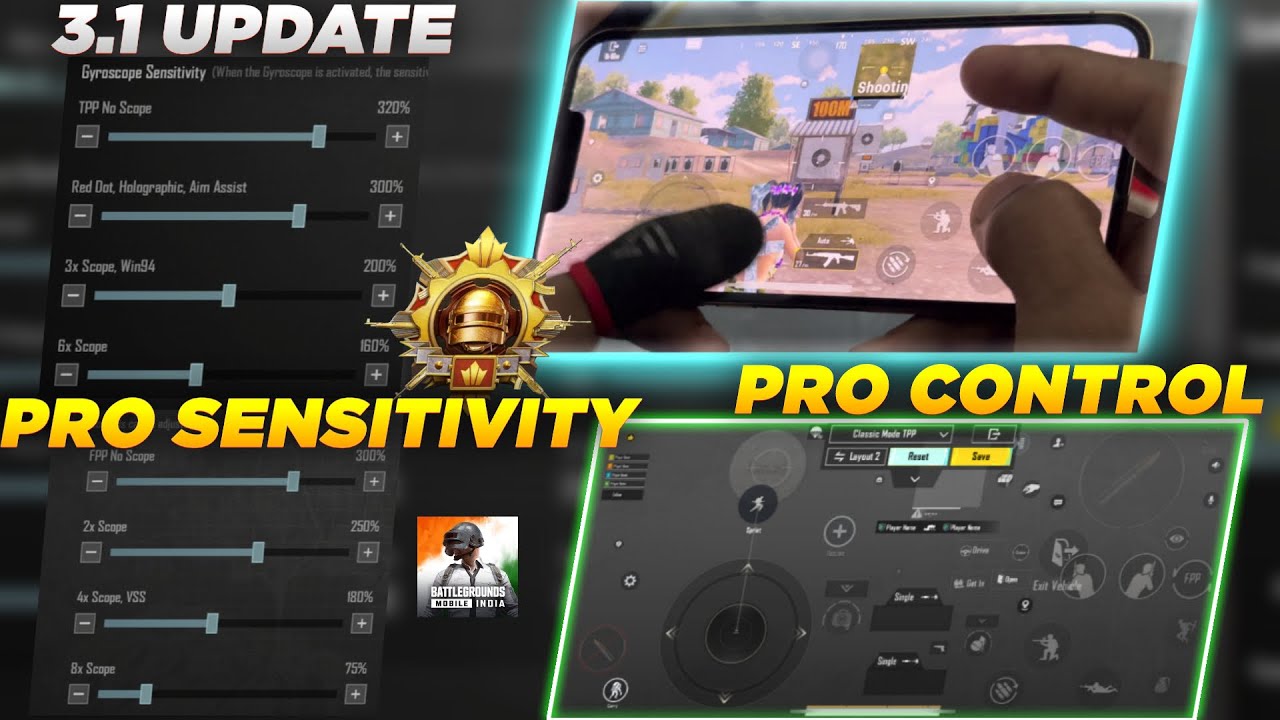 New Update ️3.1 Bgmi Sensitivity & Control Settings \ Iphone 13 Pro Max ...