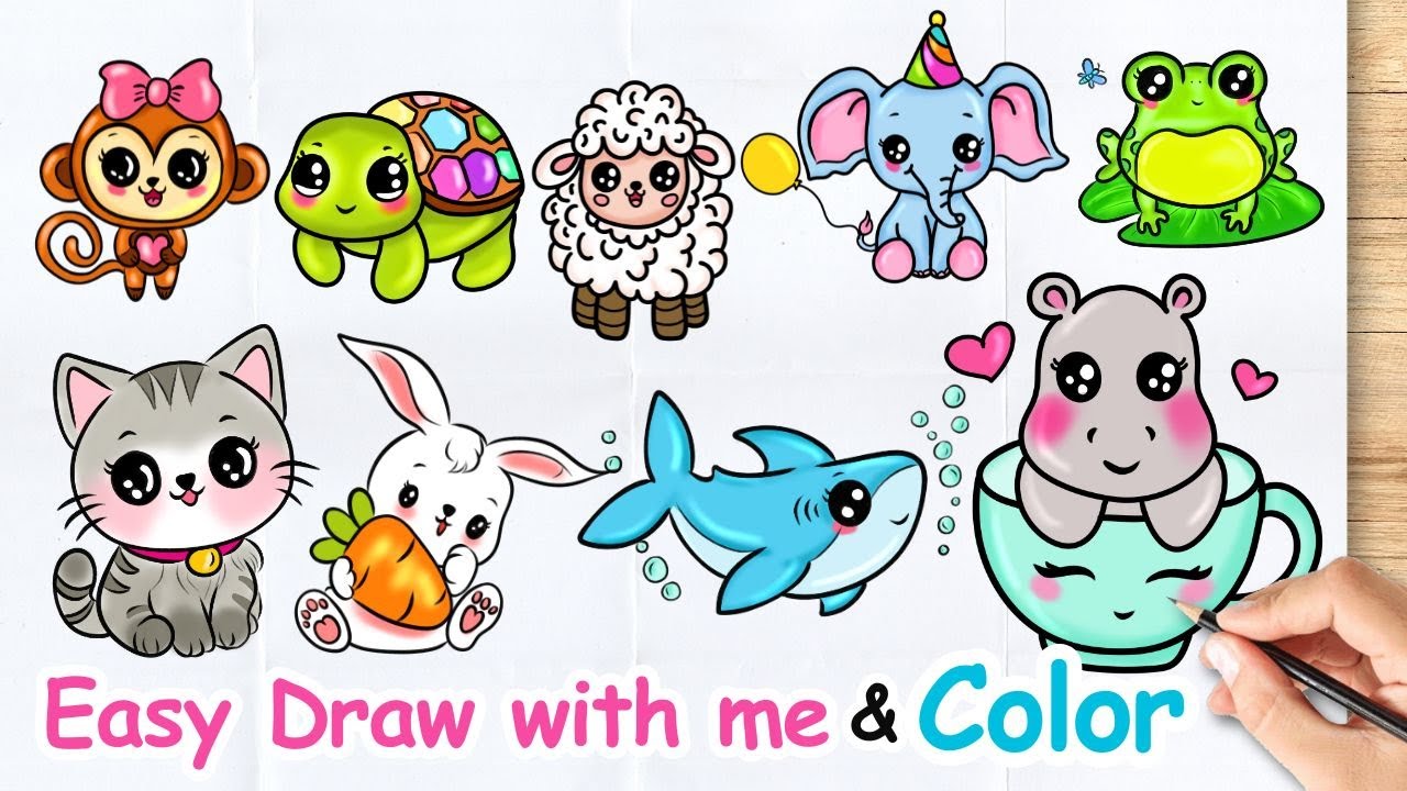 Easy Step-by-Step Animal Drawing Tutorial - YouTube