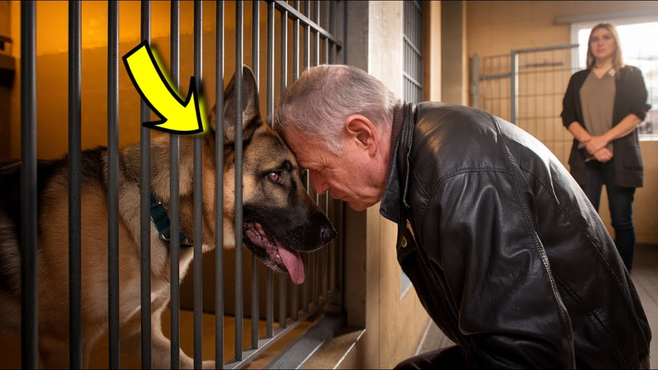 K9 Dog Recognizes Man Standing In Front Of Him And Starts To Cry. Just ...