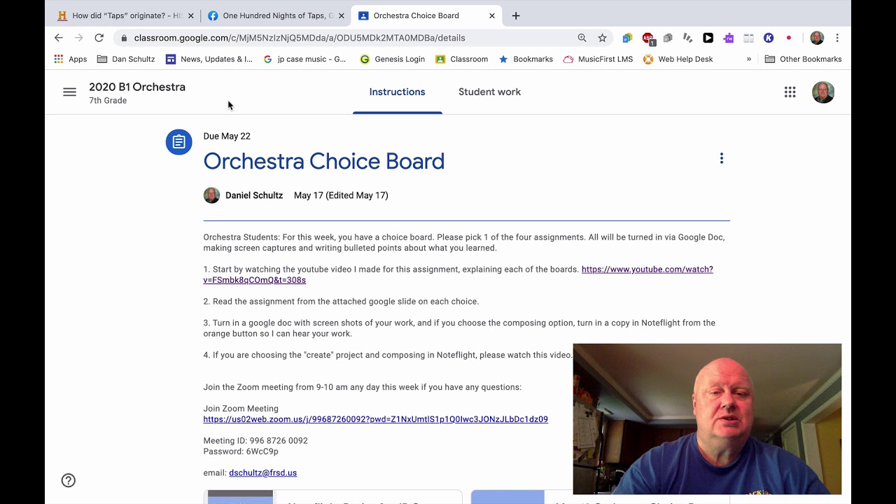 Orchestra Choice Board Intro May 26 - YouTube