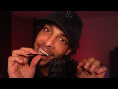 ASMR | Spoolie Nibbling, Mic Biting & Mouth Sounds (SUPER TINGLES)