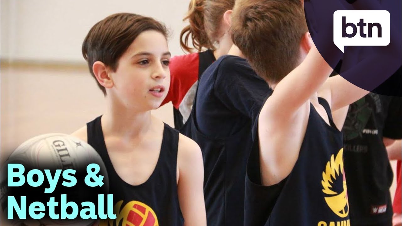Boys Playing Netball - Behind the News - YouTube