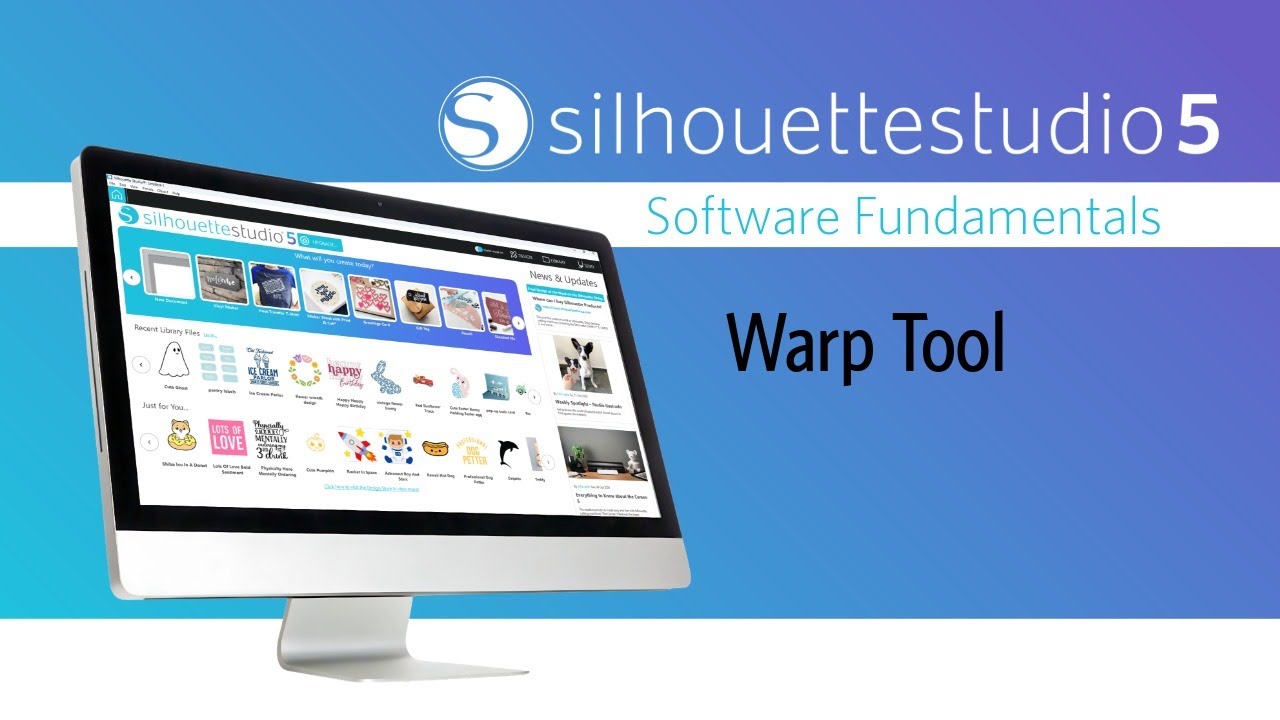 Silhouette Studio 5 | Warp Tool - YouTube