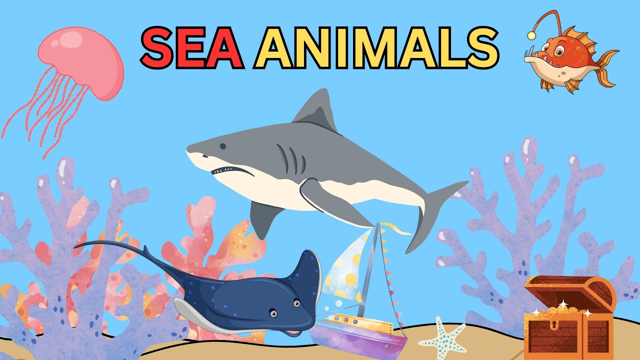 Sea Animal Names and Pictures | Sea Life Names for Tikes | Lalay Kids ...