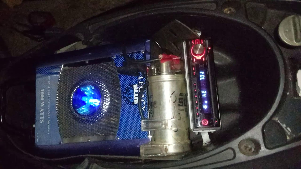 1000 watts Scooter sound sistem - YouTube