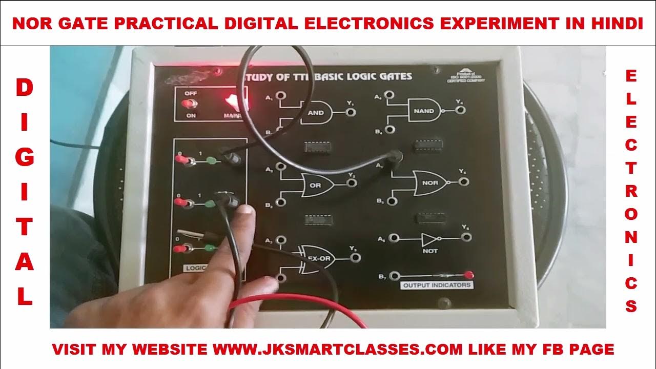 NOR Gate Practical Kit हिंदी🔴Python Class 11🔴Logic NOR Gate Practical ...