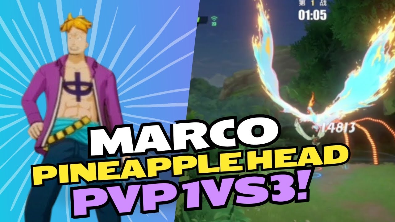 One Piece|Insane skills of Marco the Phoenix Pineapple Head in PvP Mode ...