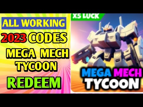 (New Codes) Roblox MEGA MECH TYCOON Codes 2023 | Codes MEGA MECH TYCOON ...