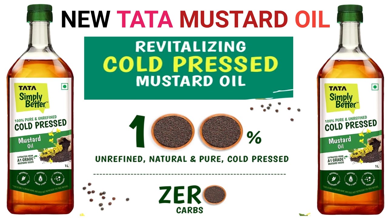 TATA Cold Pressed Mustard Oil 1L | New | #unboxing - YouTube