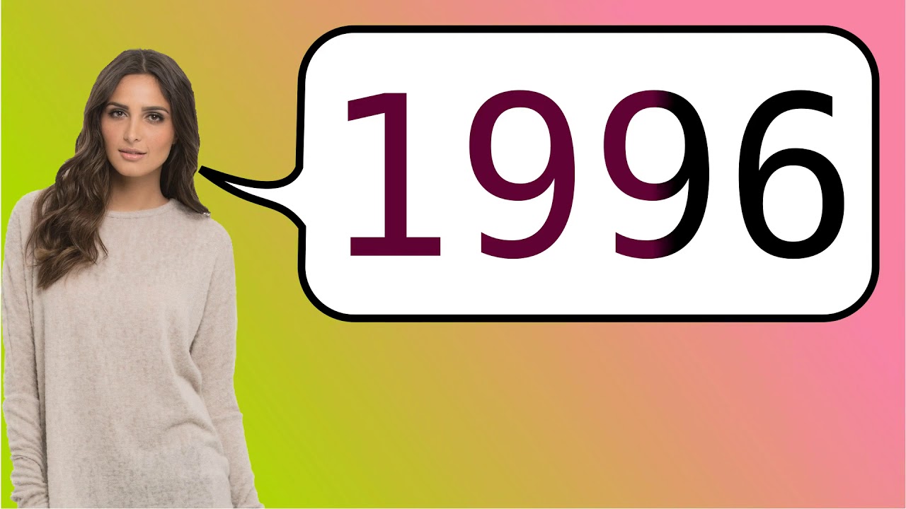 How To Say 1996 In French YouTube How To Say 1996 In French YouTube