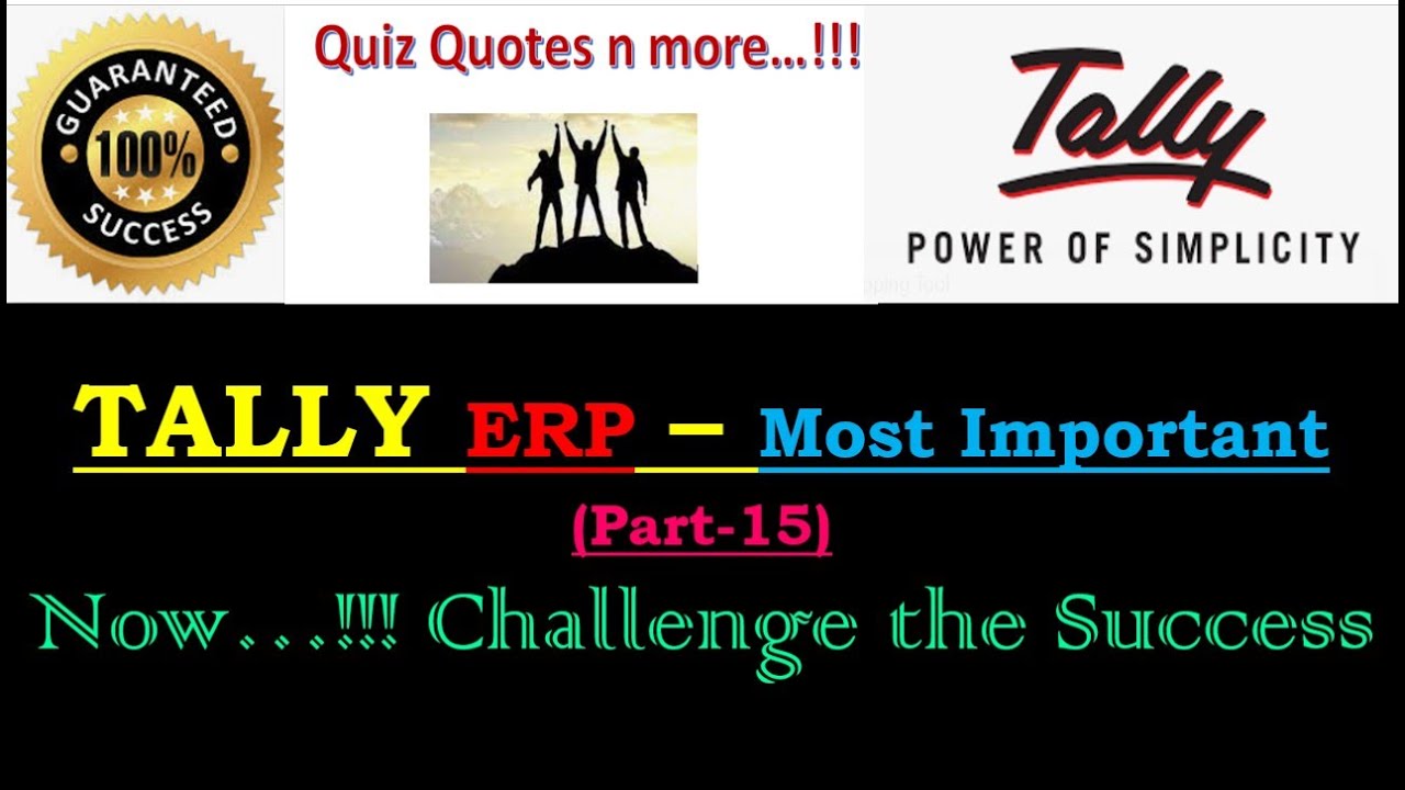 #Tally Tally ERP 9 Full Course Tally Complete Course in short questions ...