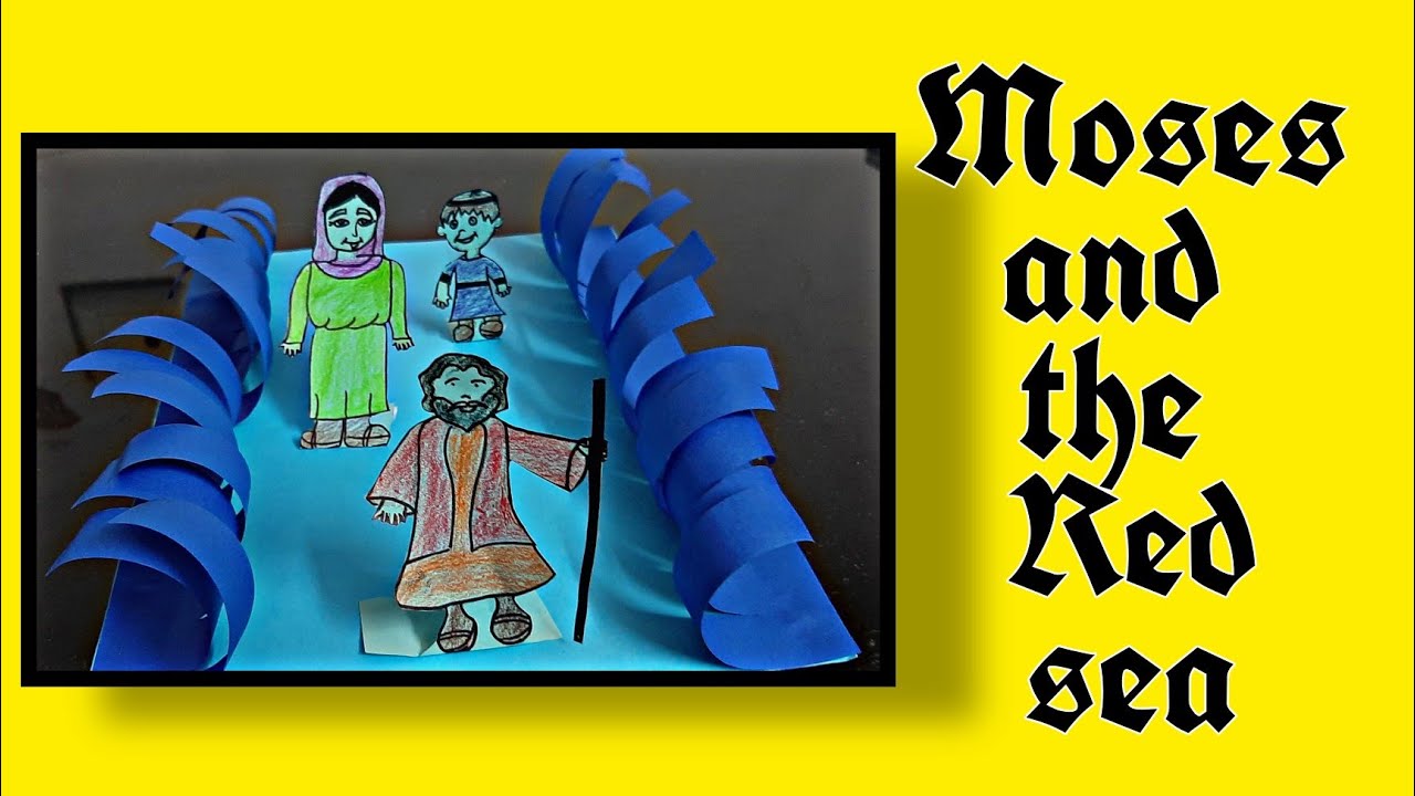 Moses and the red sea । sunday school kids crafts - YouTube