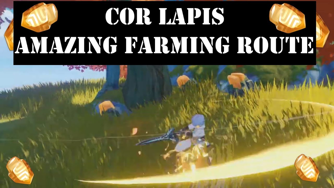 cor lapis Genshin impact / Best Farming route locations Guide - YouTube