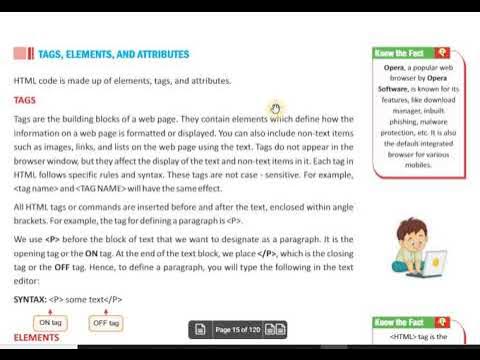 Computer Class-9 Ch-2 HTML - YouTube