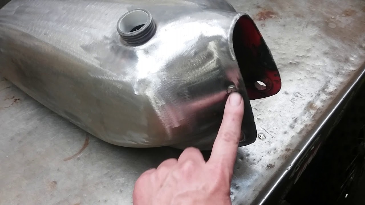gas tank ready for bondo - YouTube
