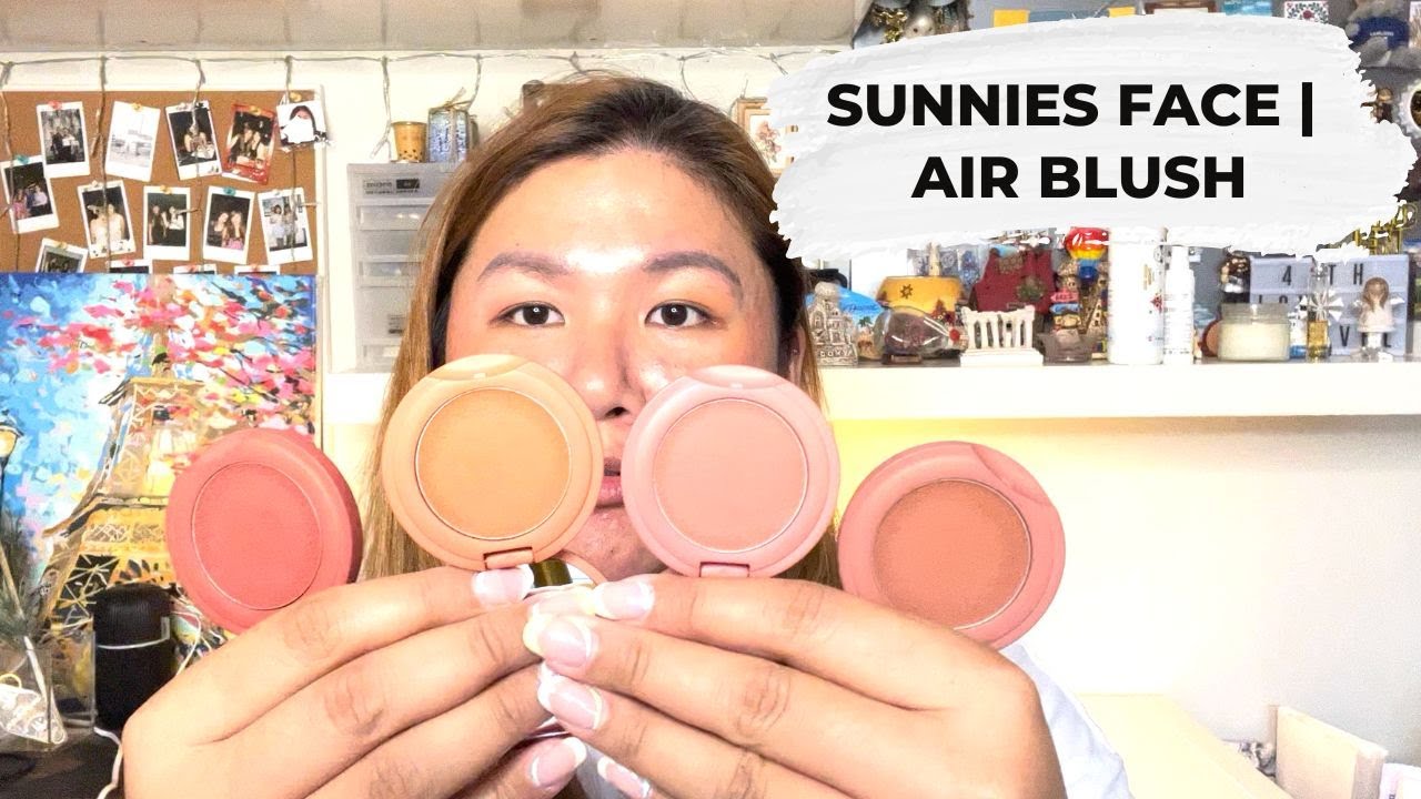 Swatching Sunnies Face Airblush | New Formulation | Velvet Finish - YouTube