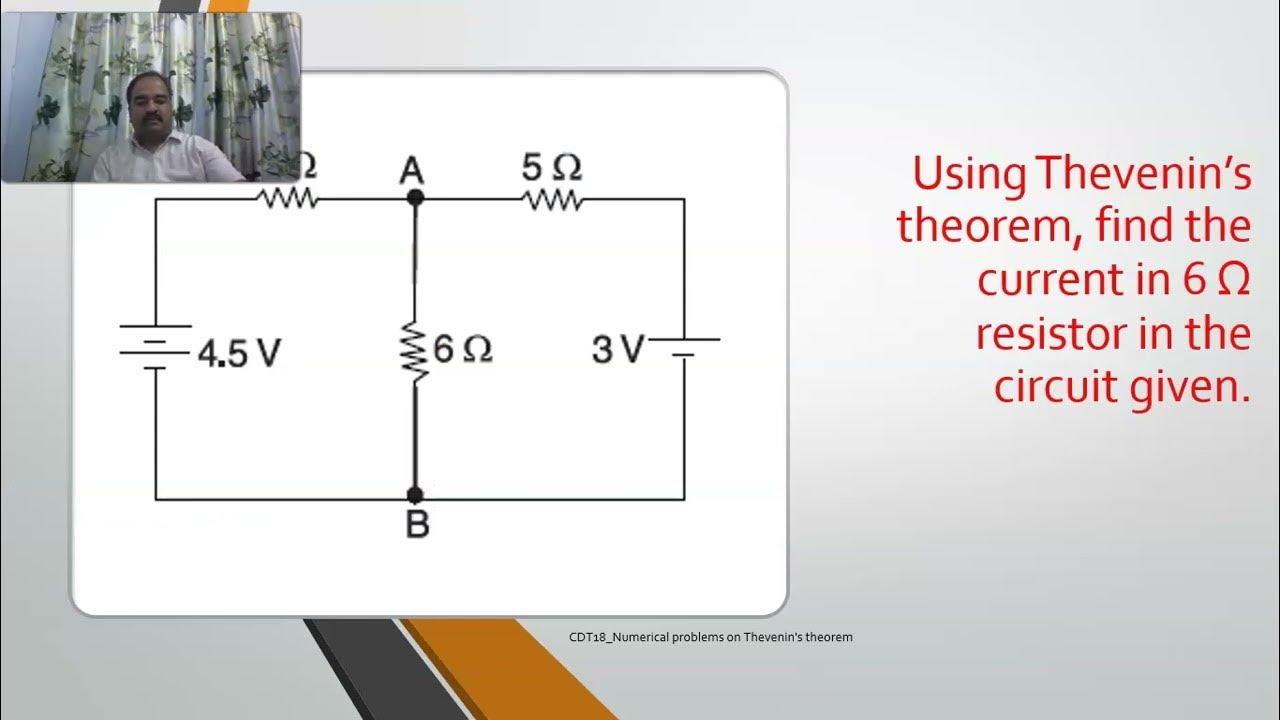 CDT18_Numerical problems on Thevenin's theorem - YouTube