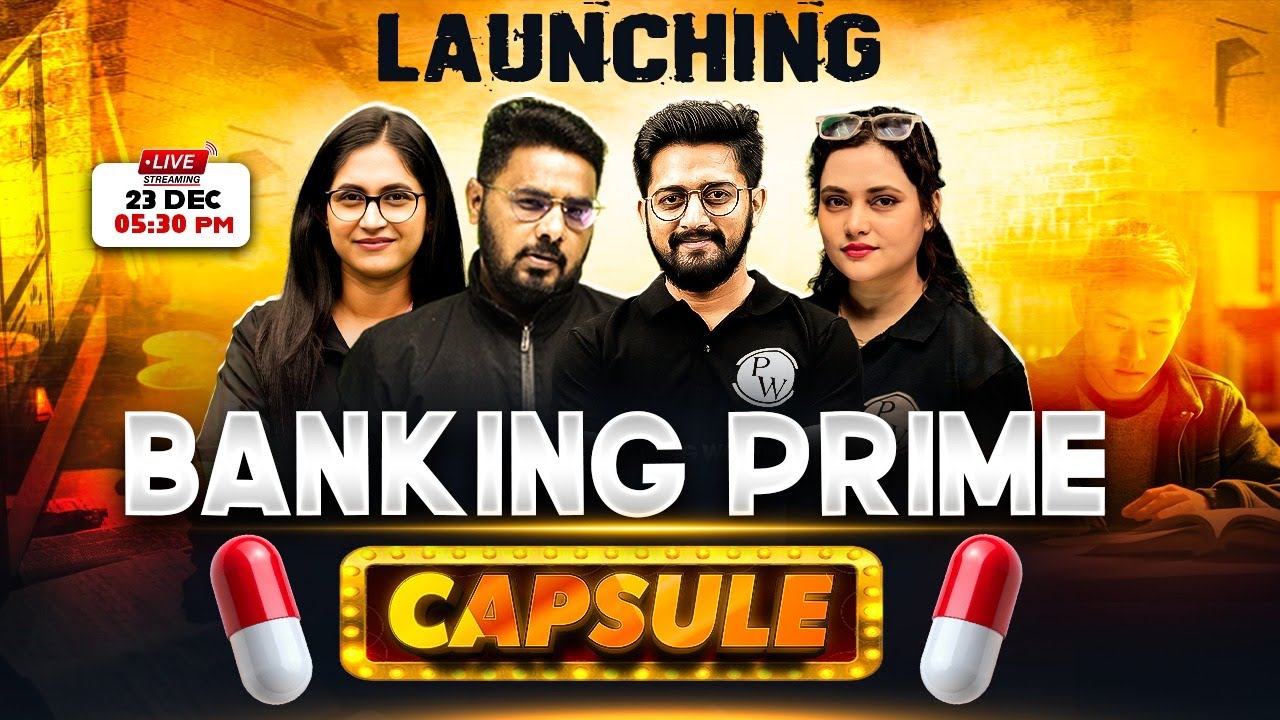 Launching 🚀 Banking Prime Capsule 💊 (Video Course) | Banking Exam ...