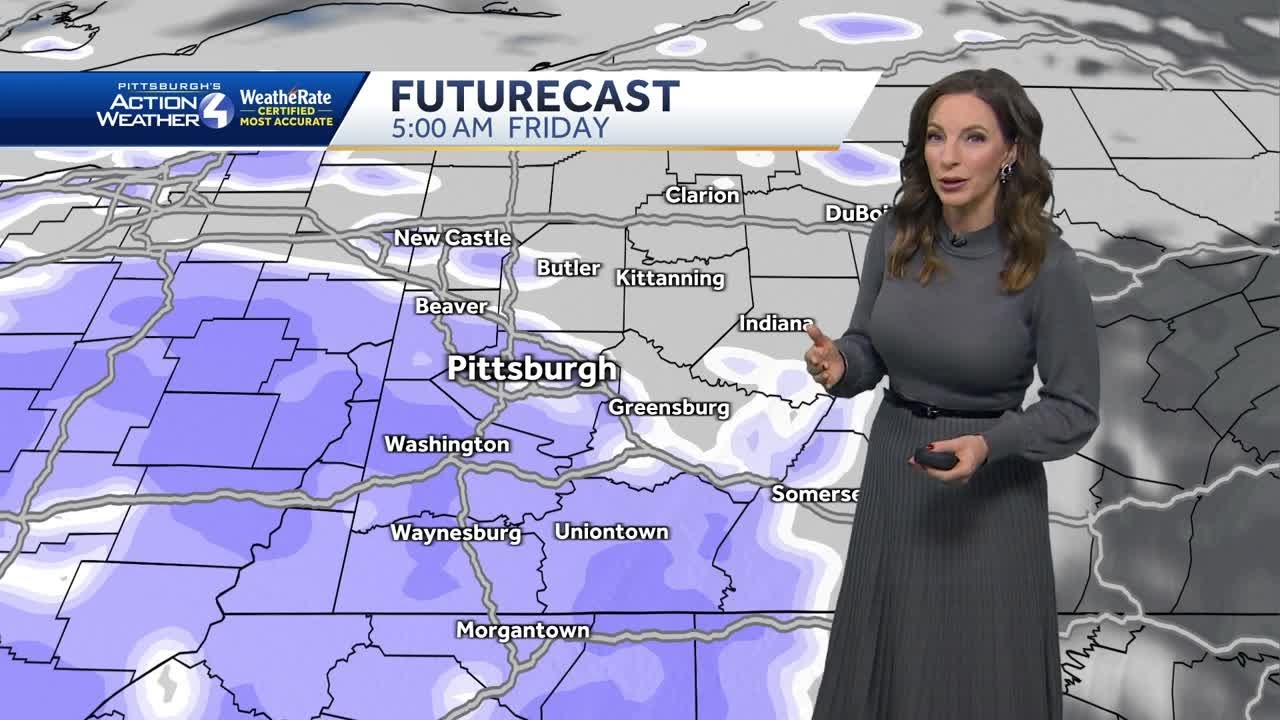 Scattered Flurries and Cold Air for Western PA - YouTube