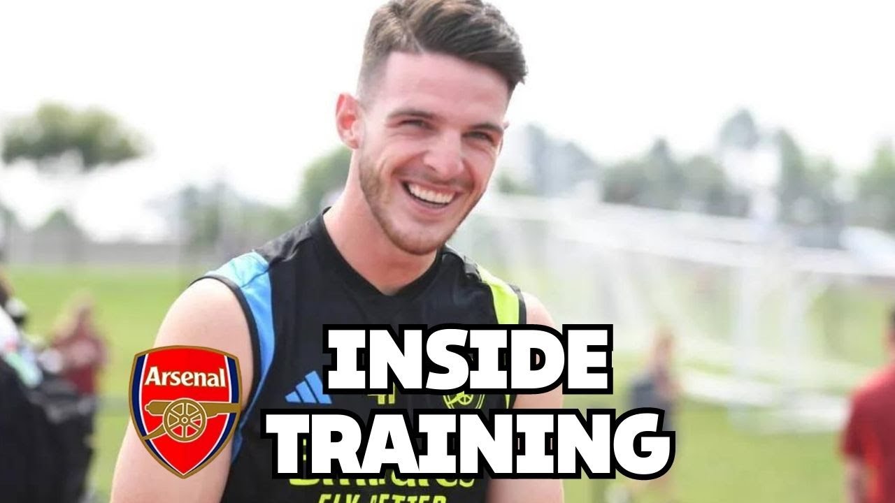 INSIDE TRAINING! Declan Rice and Jurrien Timber training with his ...