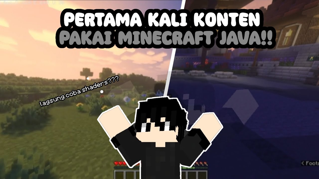 PERTAMA KALI KONTEN PAKAI MINECRAFT JAVA!!! KEREN BANGET LANGSUNG PAKE ...