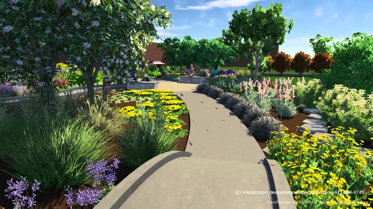 TWU Butterfly Garden: 3D Visualization - YouTube