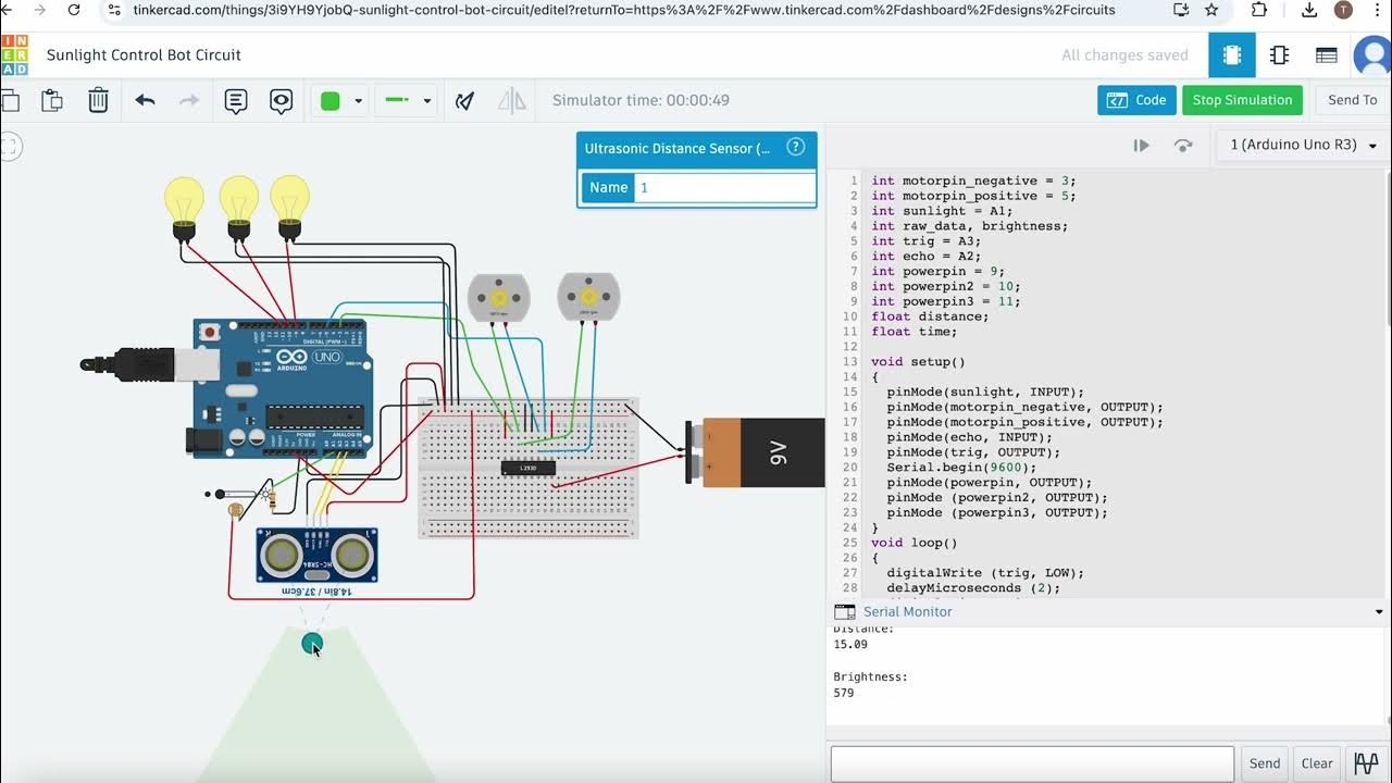 FSE 100 Sunlight Control Bot Demo - YouTube