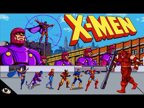 X-Men [ Arcade 1992 ] - 6 player Synchronized Longplay/Playthrough