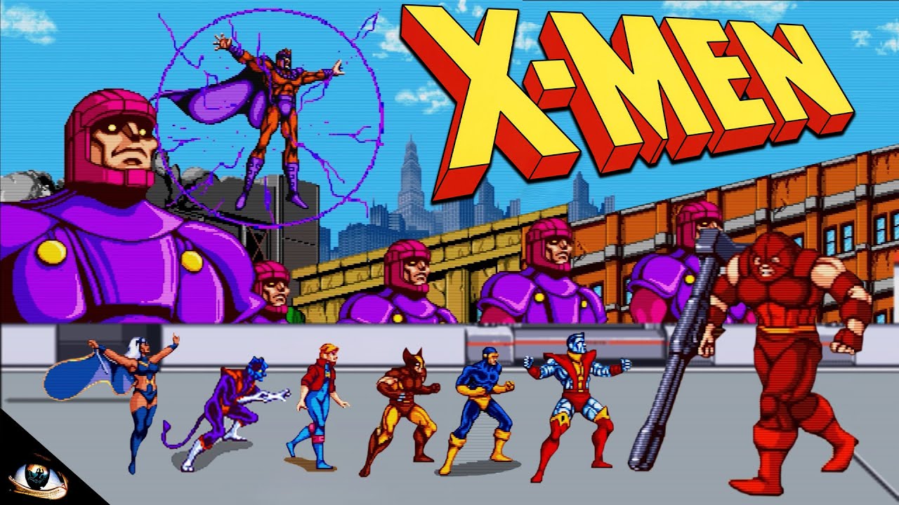 X-Men [ Arcade 1992 ] - 6 player Synchronized Longplay/Playthrough ...