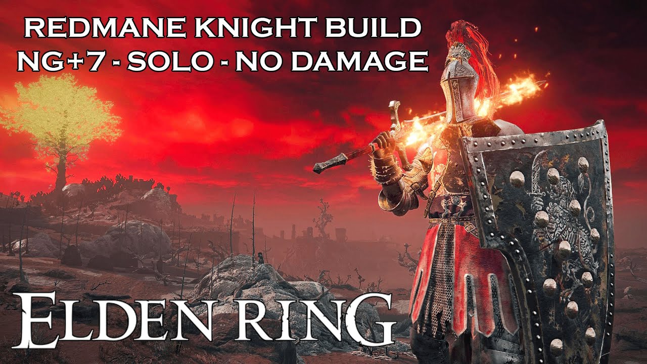 Elden Ring - Redmane Knight Build (NG+7, Solo, No Damage) - YouTube