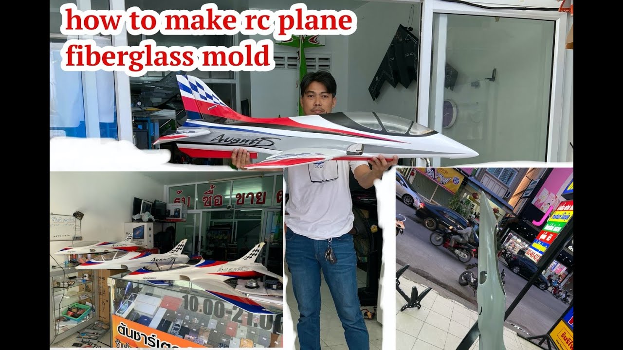 how to make rc plane fiberglass mold avanteS - YouTube