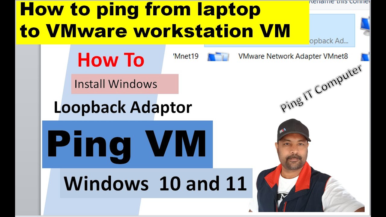 How to PING physical PC to a Virtual PC in VMware Workstation Pro 17? - YouTube
