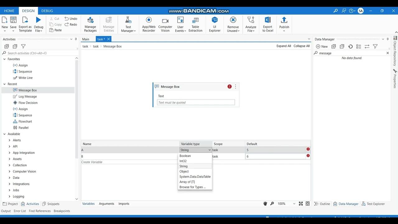 Create Variable in UiPath | 2nd video of UiPath series - YouTube