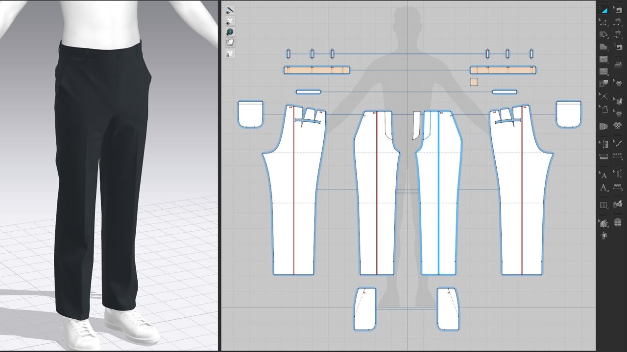 Drafting Men Dress Pants, Marvelous Designer, Clo - YouTube