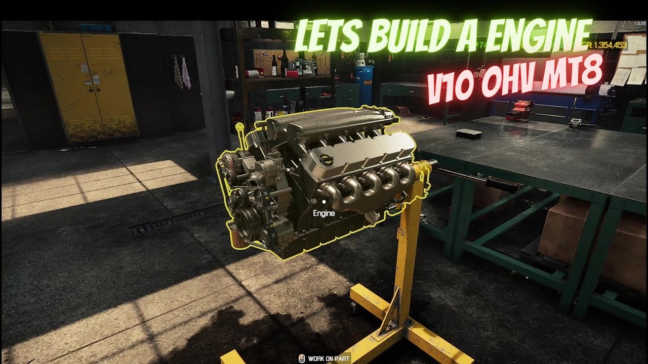 Lets build a engine V10 OHV MT8. Car mechanic simulator 21 - YouTube